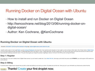 Docker - 15 great Tutorials | PPT