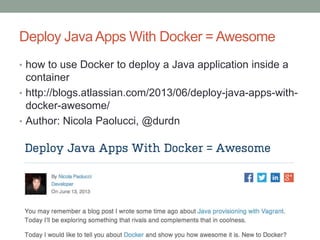 Docker - 15 great Tutorials | PPT