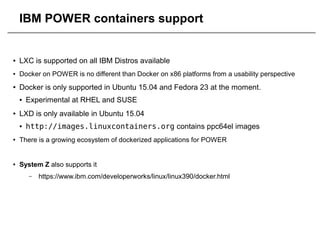 Docker on Power Systems | ODP | Operating Systems | Computer Software and Applications