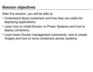 Docker on Power Systems | ODP | Operating Systems | Computer Software and Applications