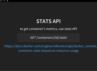 visualization of Docker metrics | PPT