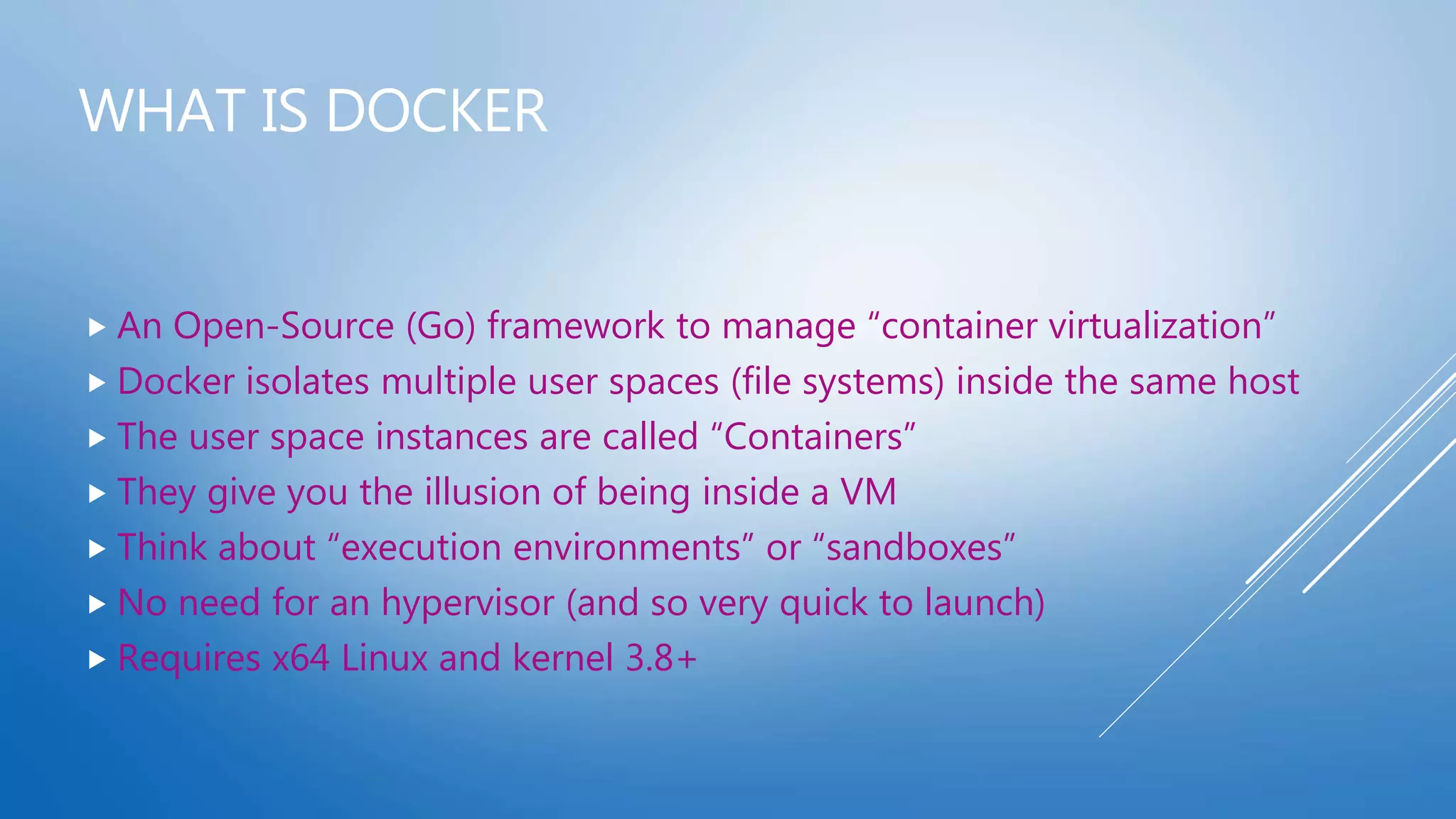 Docker Container Virtualization Ppt