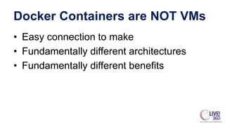 From VMs to Containers: Introducing Docker Containers for Linux and Windows Server | PPT