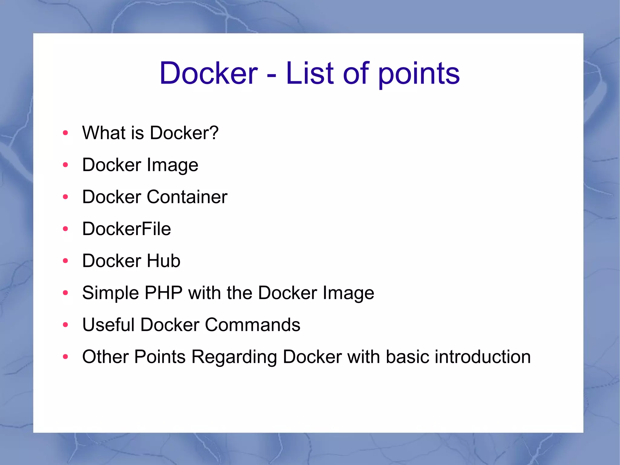Docker Basics | PPT