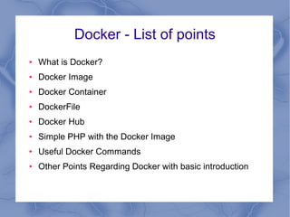 Docker Basics | PPT