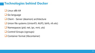 Introduction To Docker, Docker Compose, Docker Swarm | PPTX