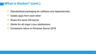 Introduction To Docker, Docker Compose, Docker Swarm | PPTX