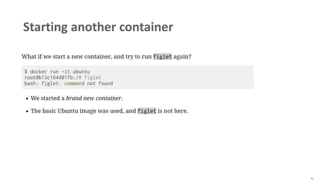 Containerization using docker and its applications | PPT