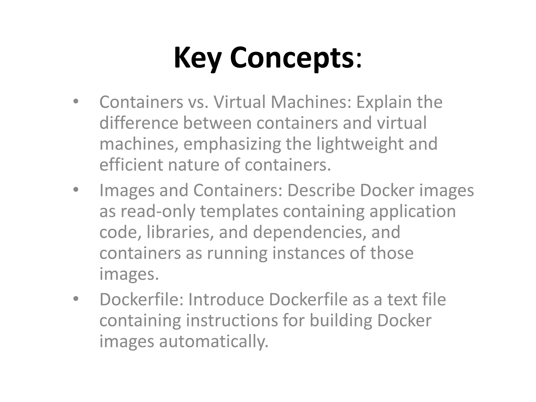 Docker lucture notes for students who is studying IT | PPT