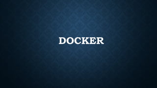 A simple and easy way to learn Docker containerisation | PPTX | Operating Systems | Computer ...