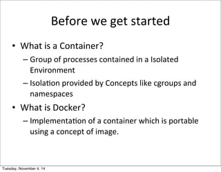 Docker Architecture (v1.3) | PDF