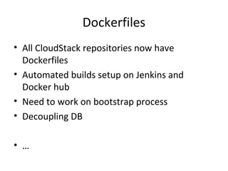 Docker and CloudStack | PPT | Cloud Computing | Internet