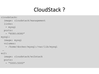 Docker and CloudStack | PPT | Cloud Computing | Internet