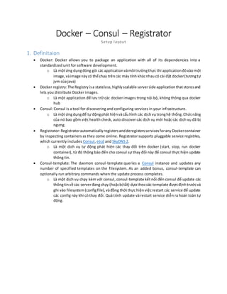 Docker consul-registrator | PDF