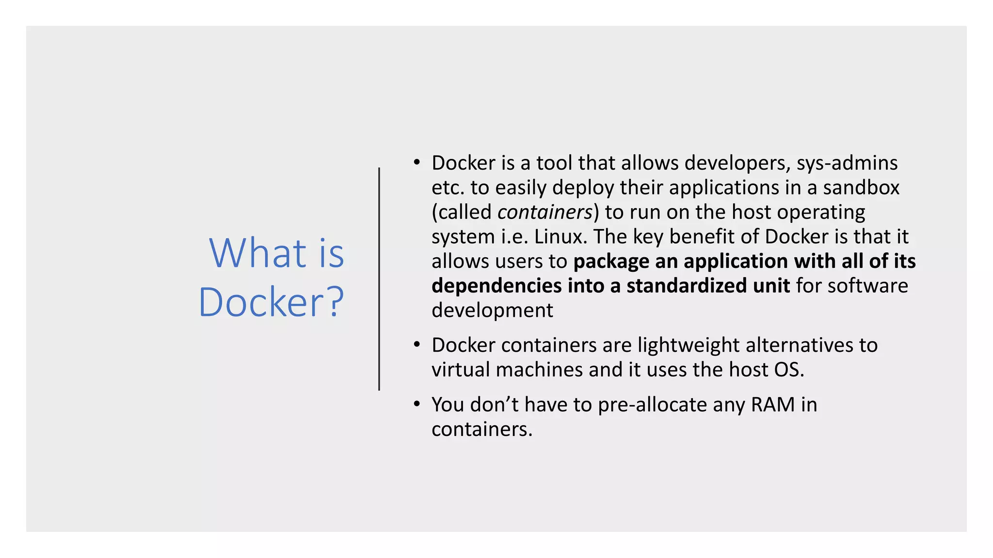 Docker container | PPTX