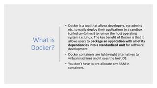 Docker container | PPT