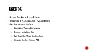 Demystifying Container Escapes | PPT