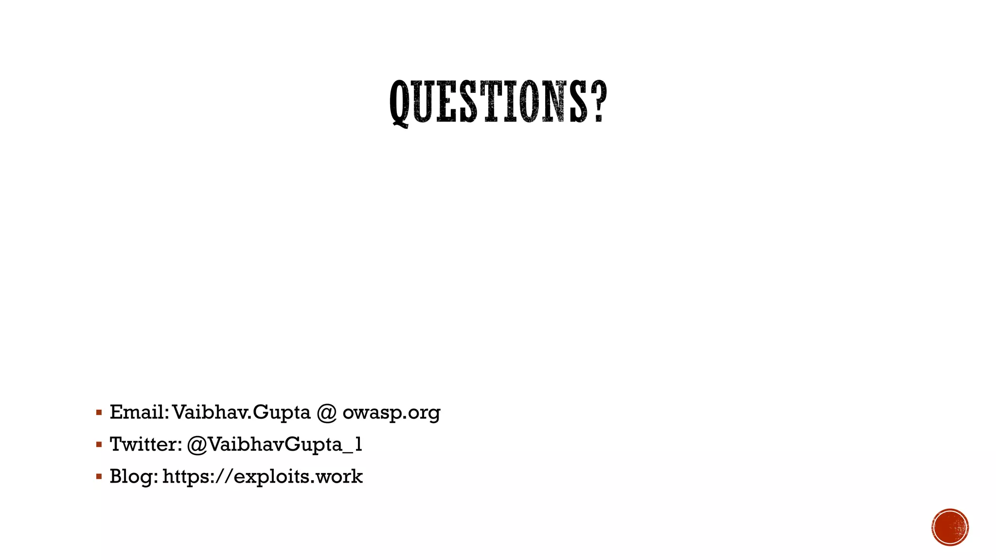 Demystifying Container Escapes | PPT