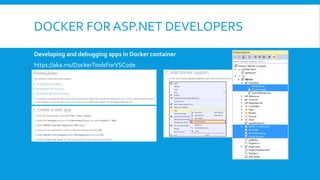 Docker for .NET Developers | PPT