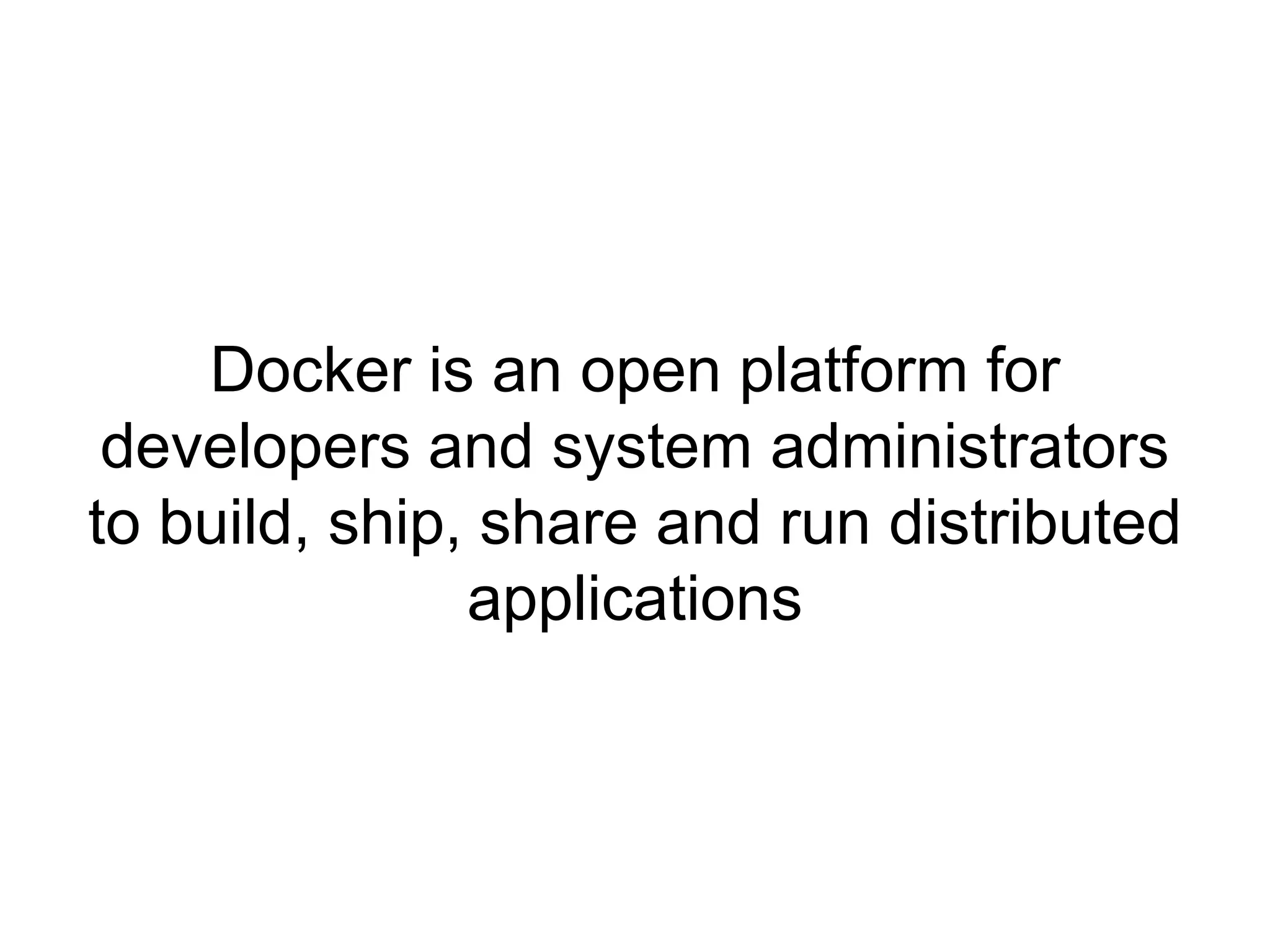 Introduction to Docker | PPT