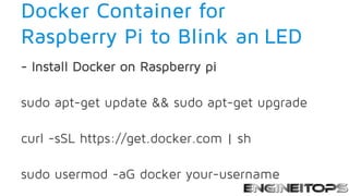 Docker on IOT - Dockercon19 SFO Recap & Announcements, Bangalore | PDF