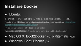 Introduzione a Docker (parte 2 - Pratica) | PPT