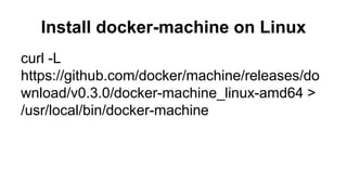 Docker-machine | PPT