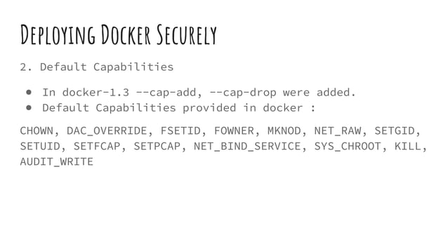 Understanding Dockers From A Security Perspective Ppt