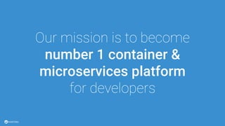 Running and Scaling Docker Containers with Kontena | PPT