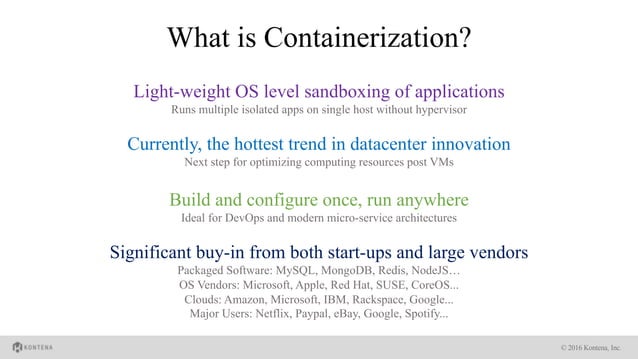 Running and Scaling Docker Containers with Kontena | PPT Running and Scaling Docker Containers with Kontena | PPT