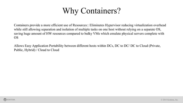 Running and Scaling Docker Containers with Kontena | PPT Running and Scaling Docker Containers with Kontena | PPT