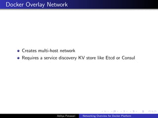 Networking Overview for Docker Platform | PPT