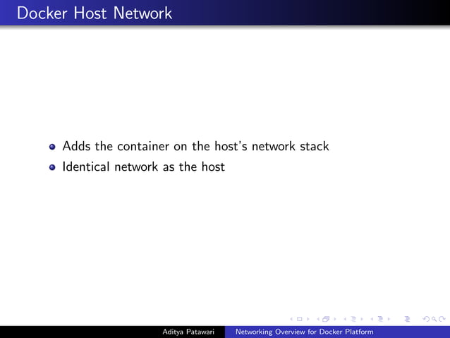 Networking Overview For Docker Platform Ppt