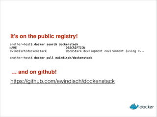 Docker and OpenStack at Rackspace | PPT
