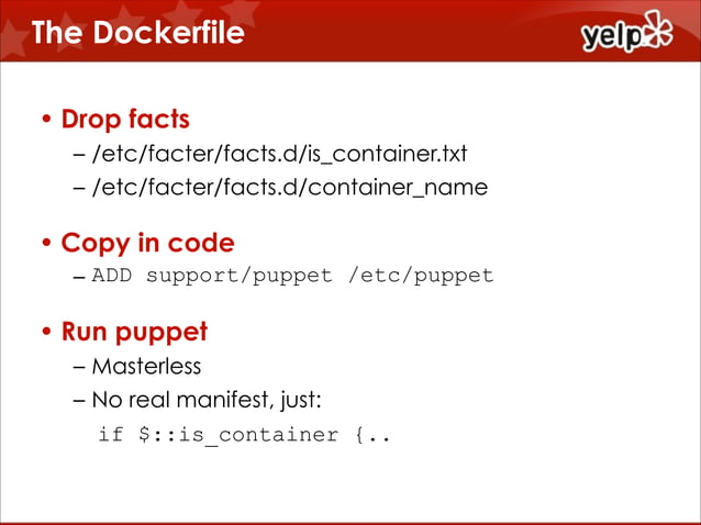 Taking Control of Chaos with Docker and Puppet | PPT | Free Download