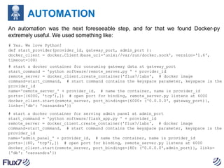 Docker at Flux7 | PPT