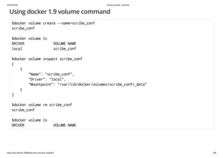 Docker volume | PDF