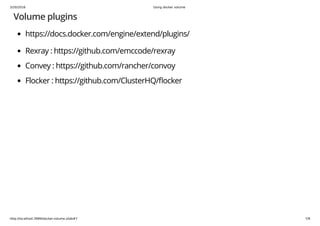 Docker volume | PDF