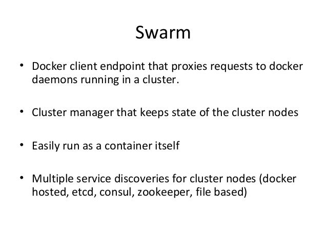 Docker compose, machine and swarm Docker compose, machine and swarm