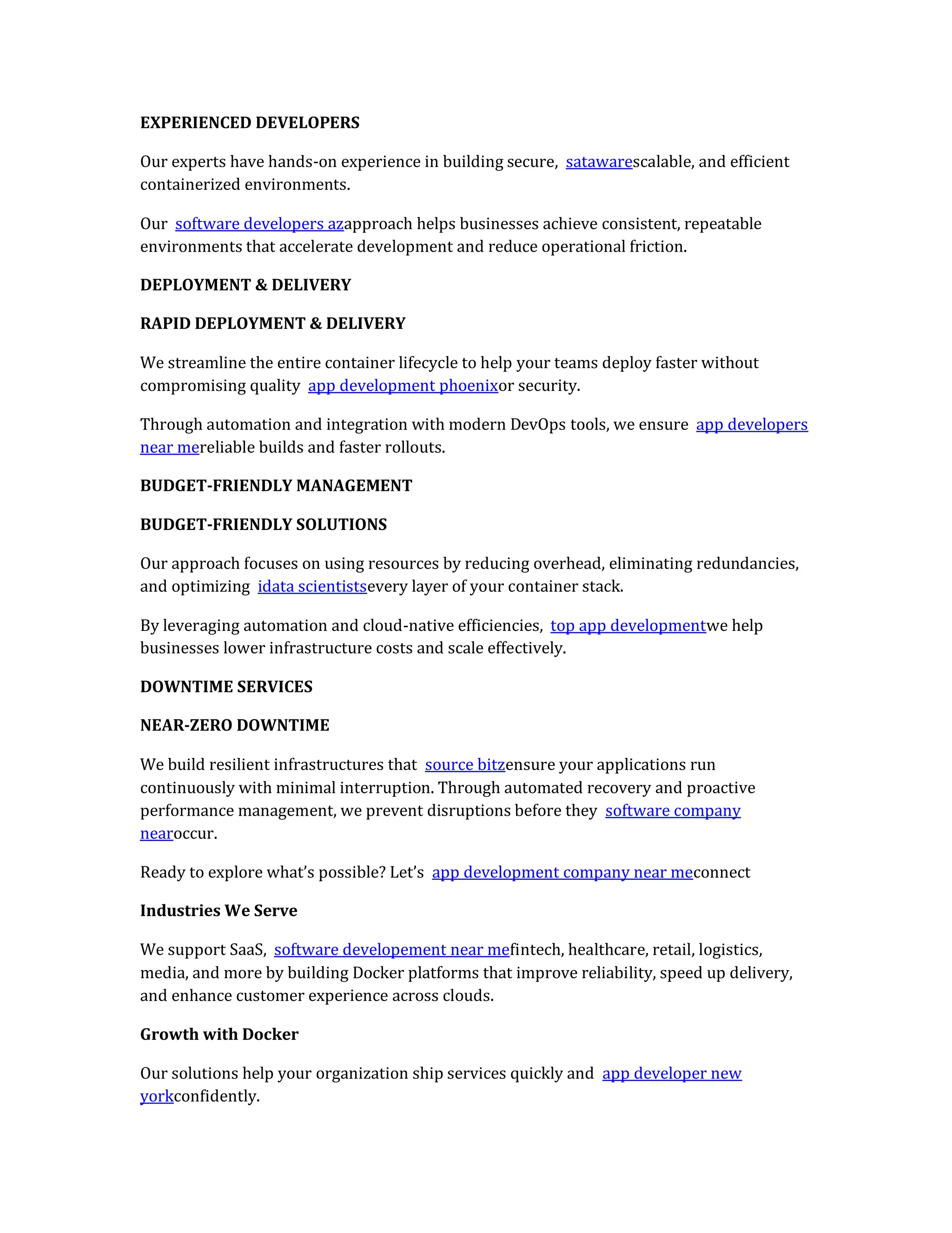 Docker Containerization & DevOps Services | PDF