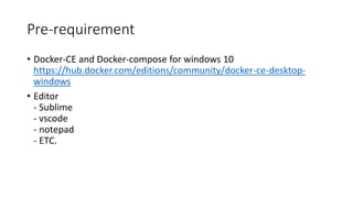 Intro docker and demo monitor on docker | PPTX