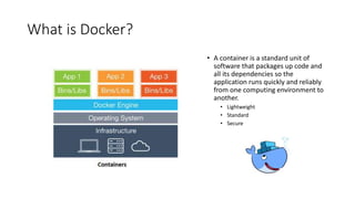 Intro docker and demo monitor on docker | PPTX