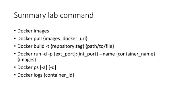 Intro docker and demo monitor on docker | PPTX