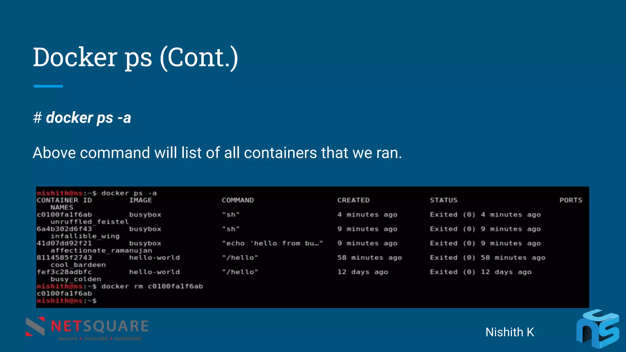 Docker 101 | PPT