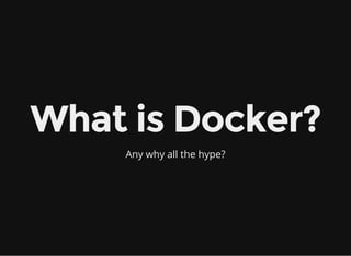 Docker 101 - An introduction to docker | PDF | Operating Systems | Computer Software and ...