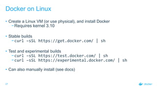 Docker 101 - Nov 2016 | PPTX
