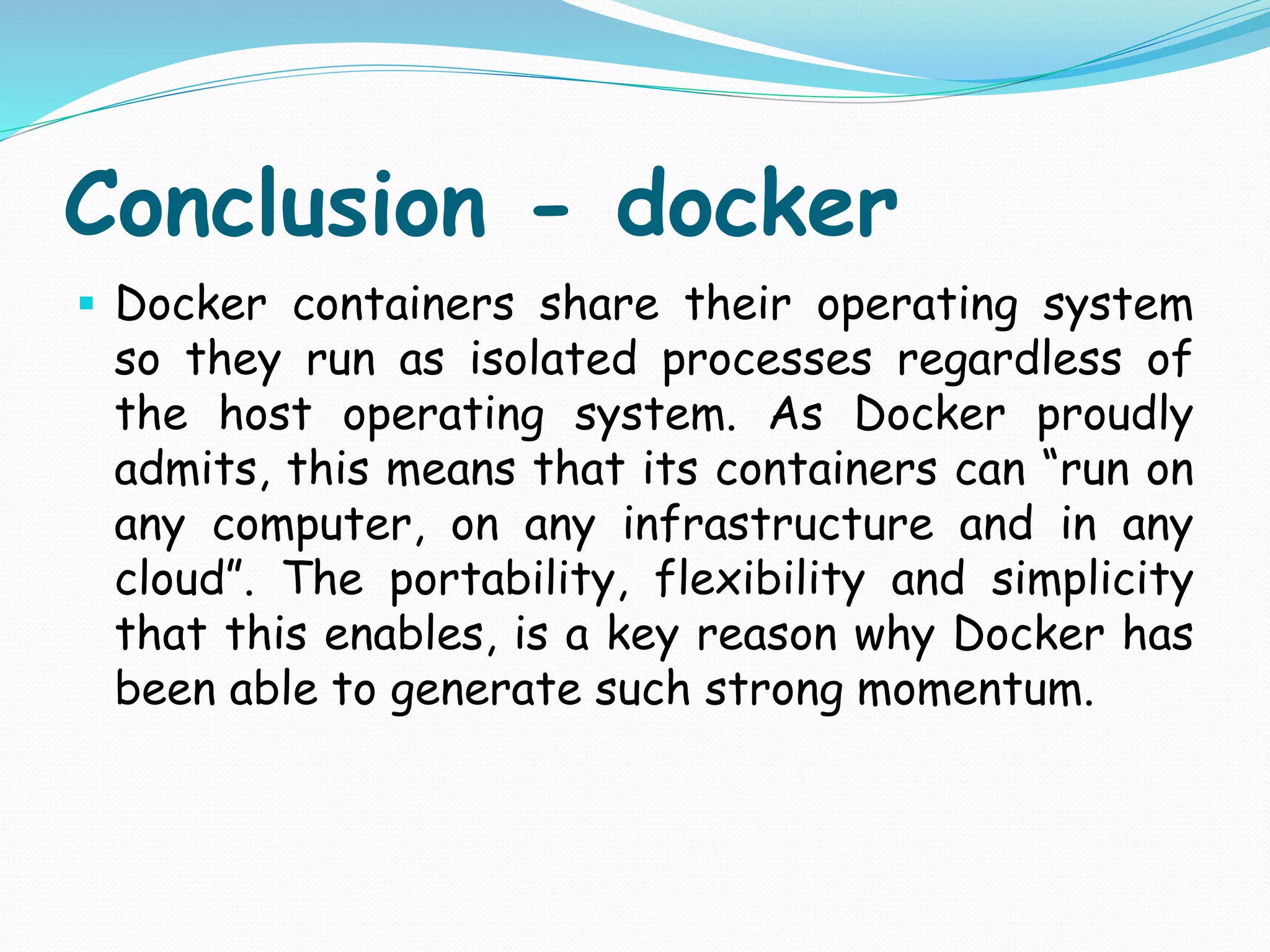 Docker and containerization | PPT