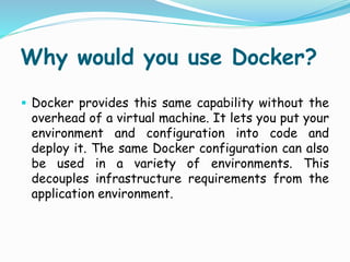 Docker and containerization | PPT