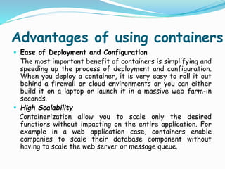 Docker and containerization | PPTX