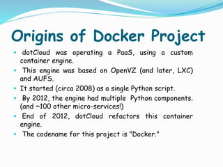 Docker and containerization | PPT